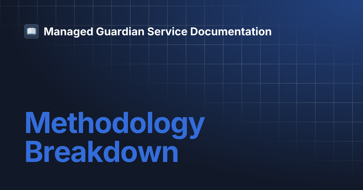 Methodology Breakdown | Managed Guardian Service Documentation
